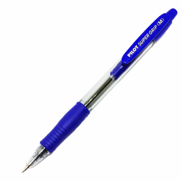 עט פילוט כחול - PILOT SUPER GRIP M - טובי מרכז הצעצועים